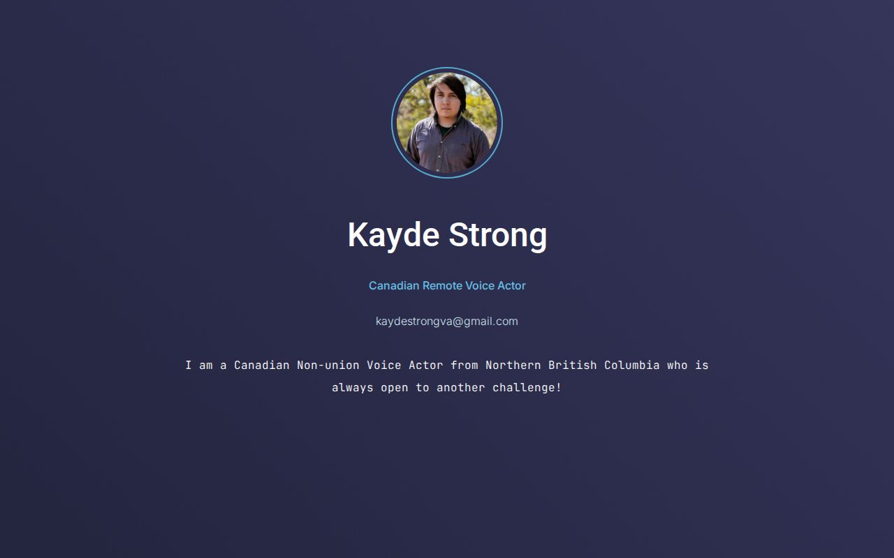 Kayde Strong | Voice Actor